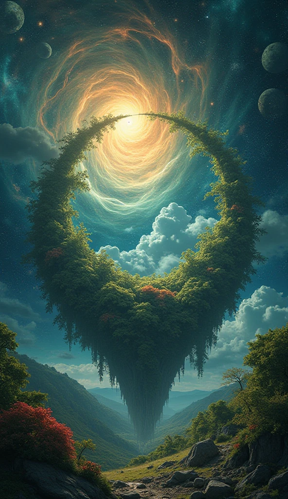 Universe beautiful planet Steambank style Gothic starry sky gear ...