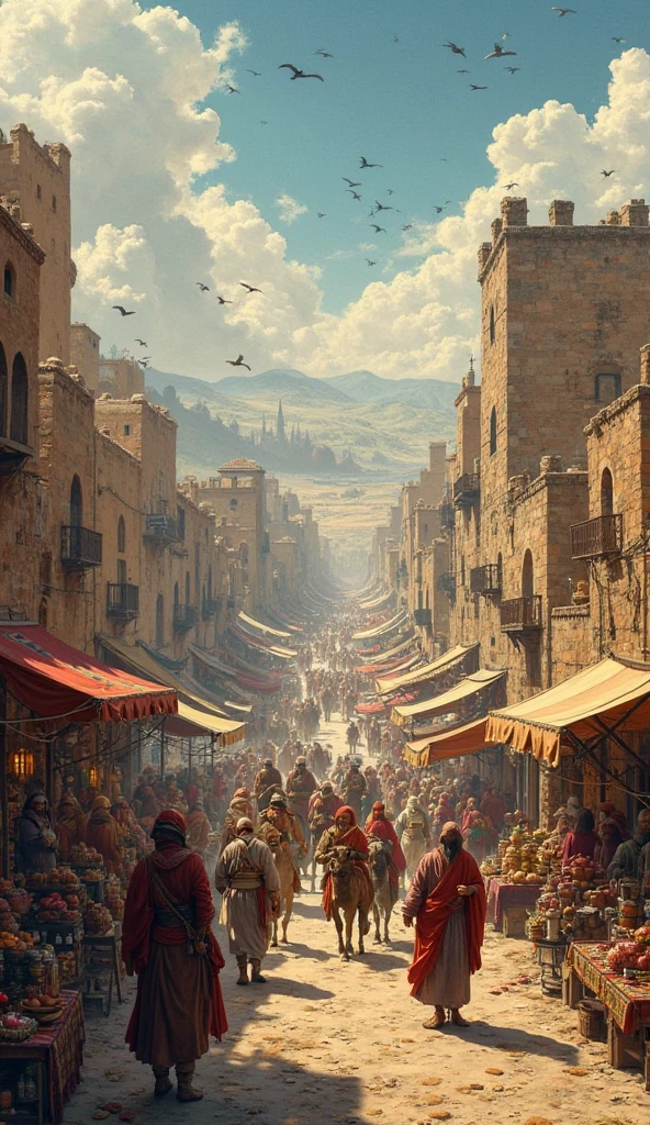 What were the main trade routes that supplied medieval fairs - SeaArt AI