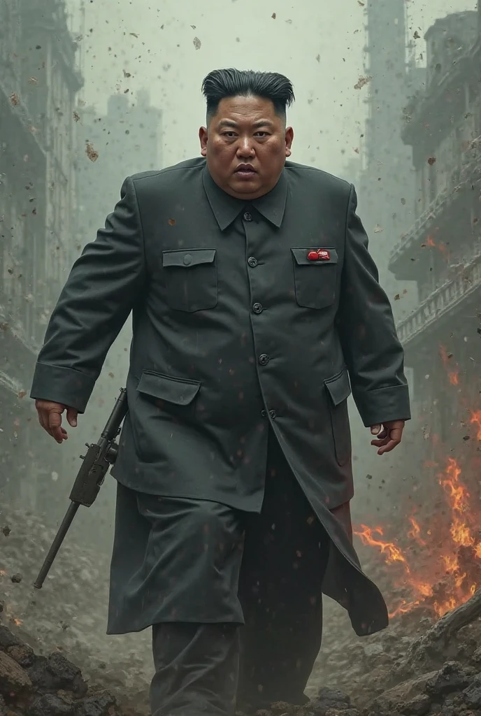 Kim Jon un attacking me - SeaArt AI