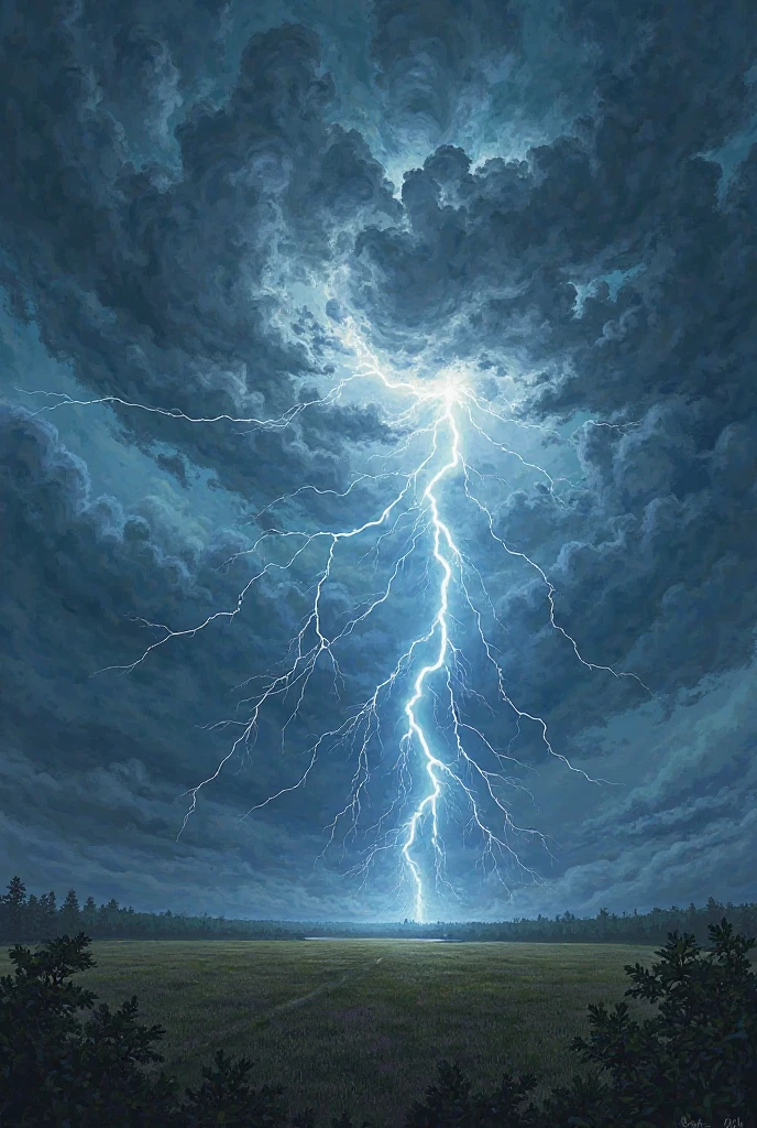 Construct a model that illustrates the cycle of a thunderstorm - SeaArt AI