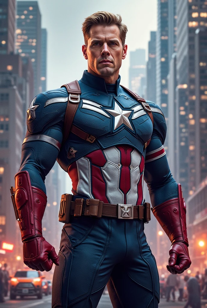 Design Movie Poster Captain America Hollywood Movie ;Titled The Movie ...