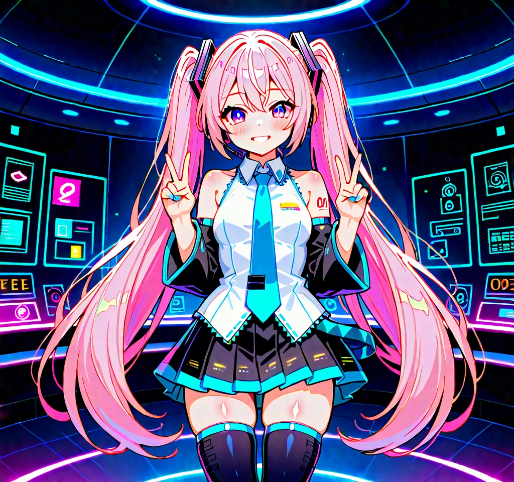 A vibrant and dynamic promotional image for a "Photo with Hatsune Miku ...