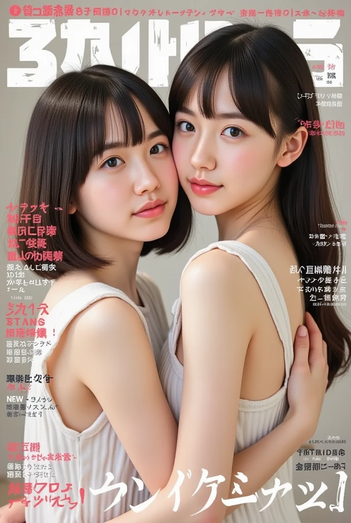 NSFW (no access to), AV magazine cover design featuring Japanese and English boo - SeaArt AI