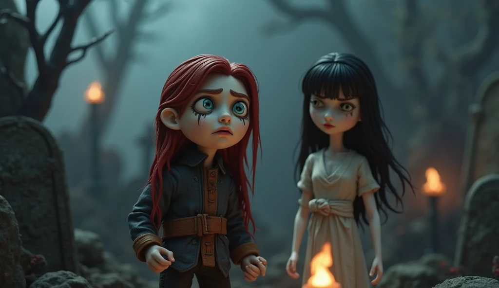 A horror-style claymation depiction of ArkhangeL standing in front of a ...