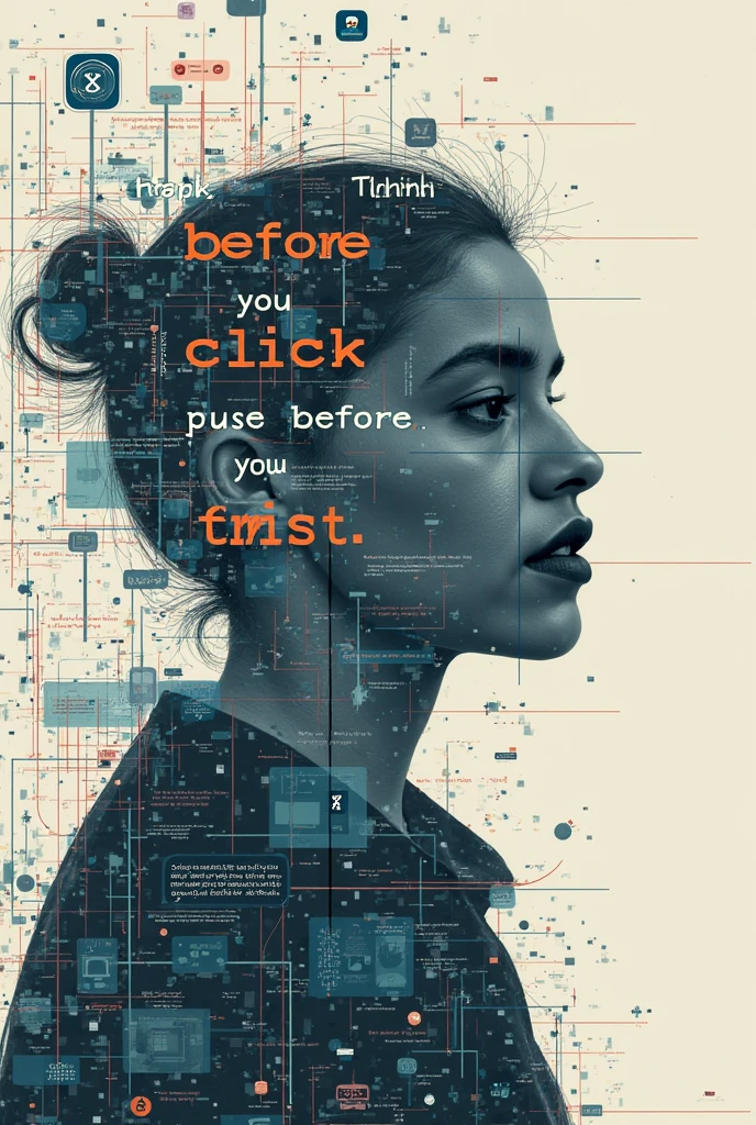 Digital poster about responsible use of social media you can use words ...