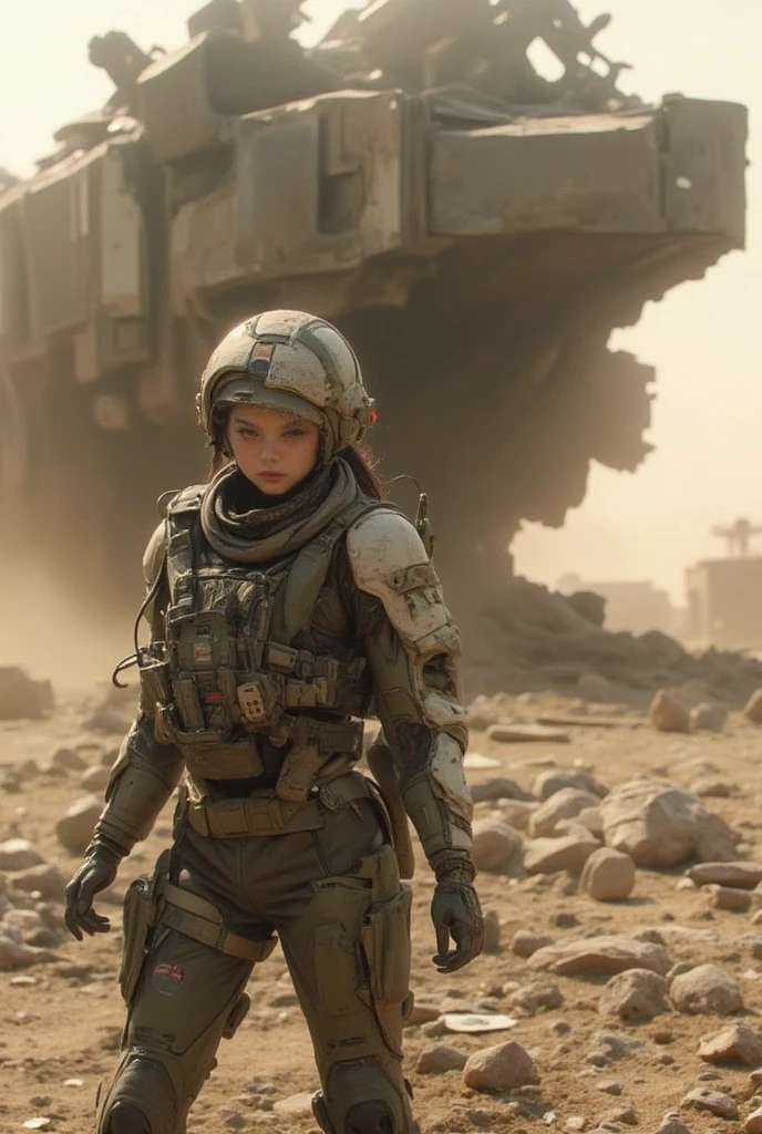 Realistic Near Future 、 realistic expression、 in the Dust - SeaArt AI