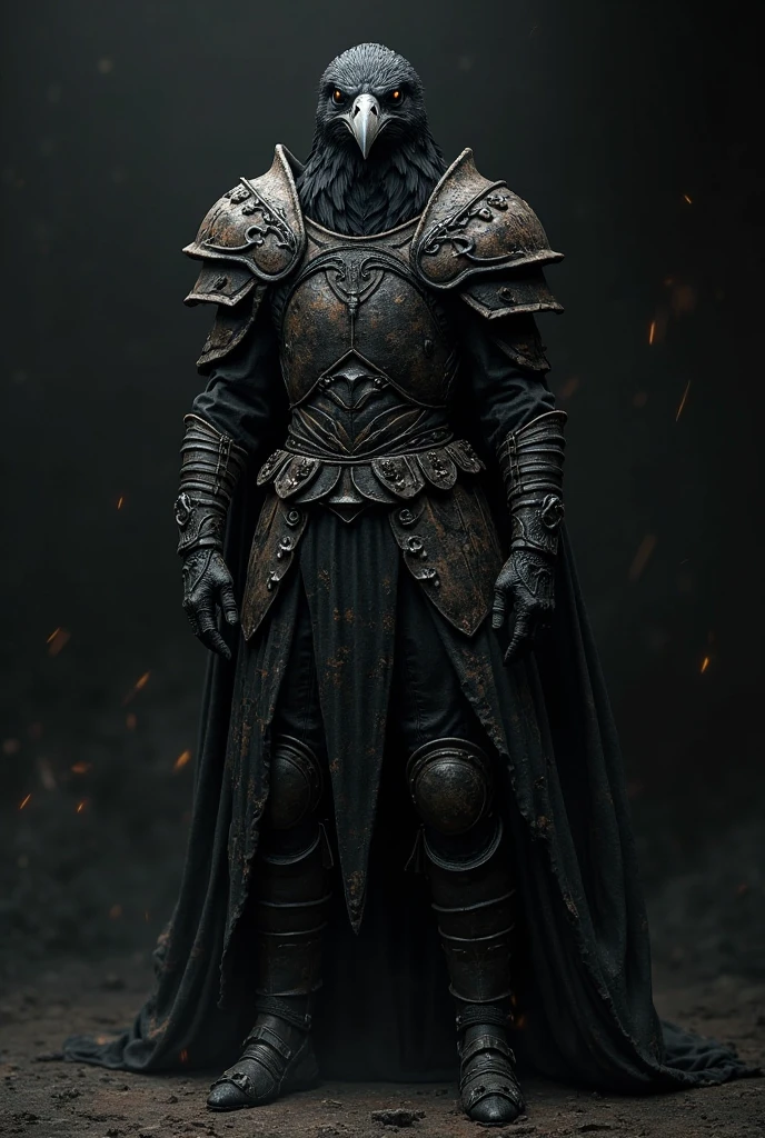 Make a soldier with a crow's head and with a frightening look - SeaArt AI