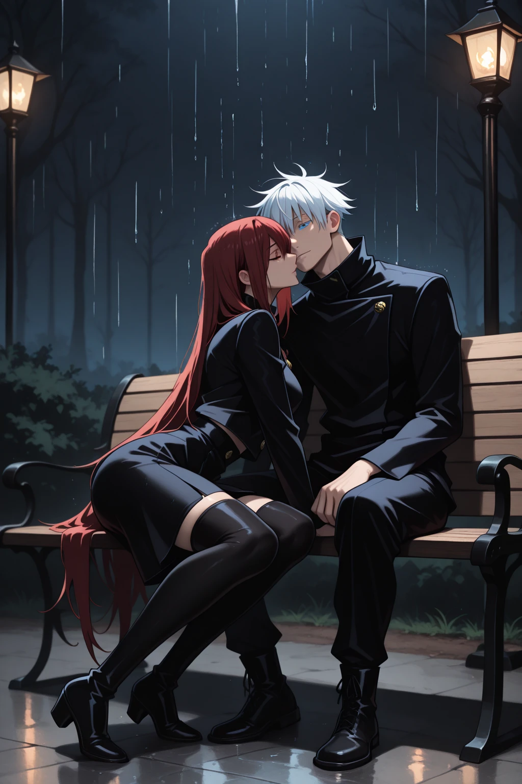 2 people, couple, pair, BREAK 1 woman, female focus, Shana Ryu - SeaArt AI