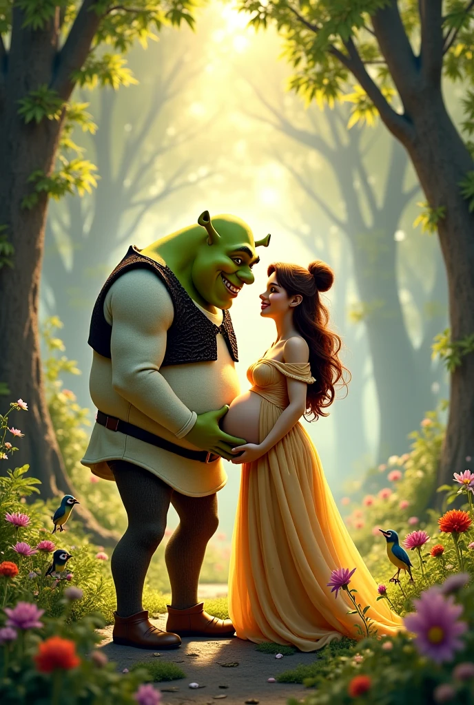 Shrek and Fiona are pregnant with their ren and the fairy godmother ...