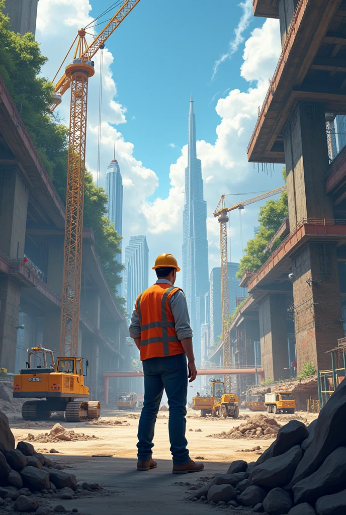 Visual about the definition of civil engineering - SeaArt AI