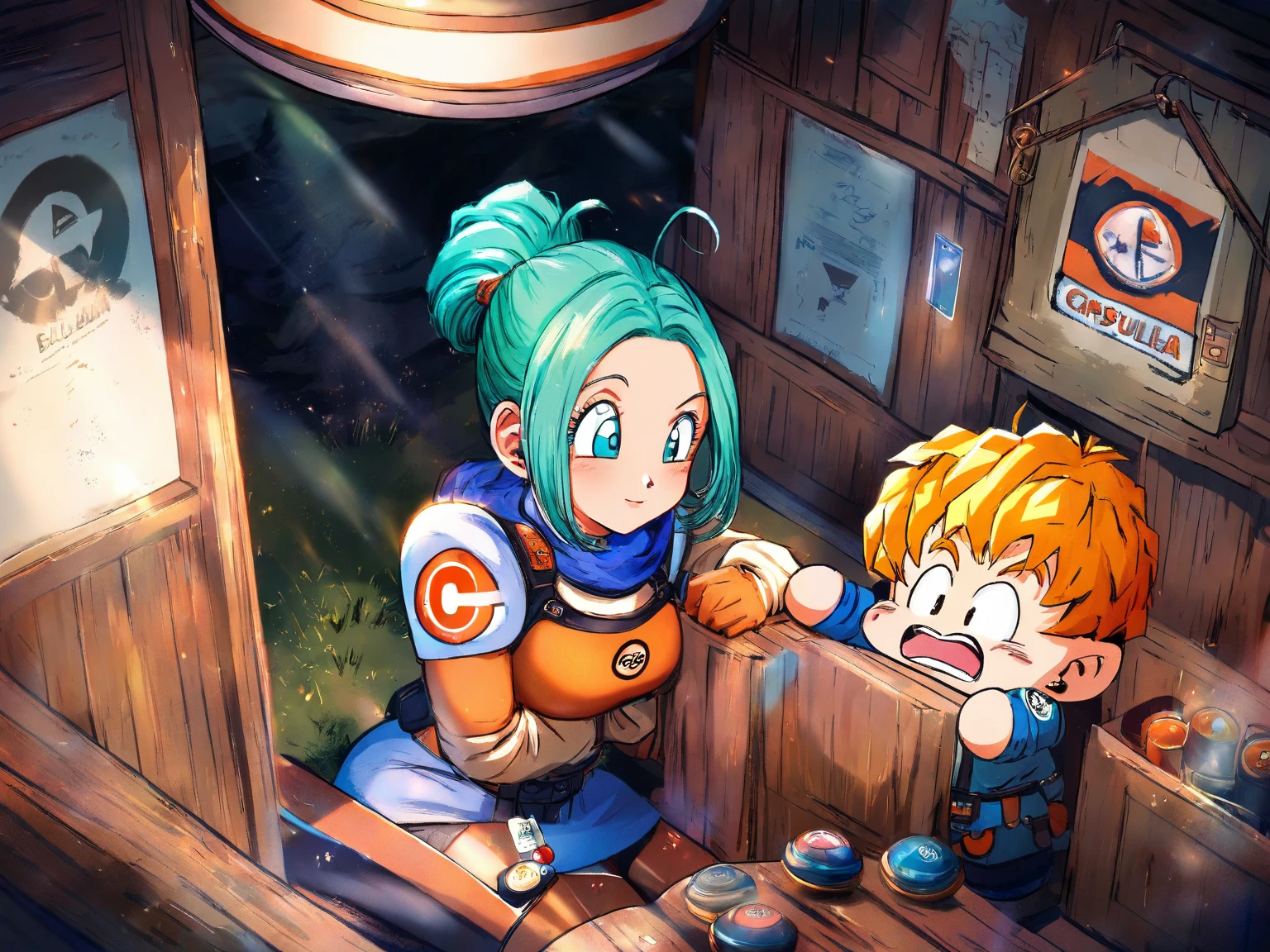 Dragon Ball Z, Chi chi and bulma at capsule corp., brightest sun ...