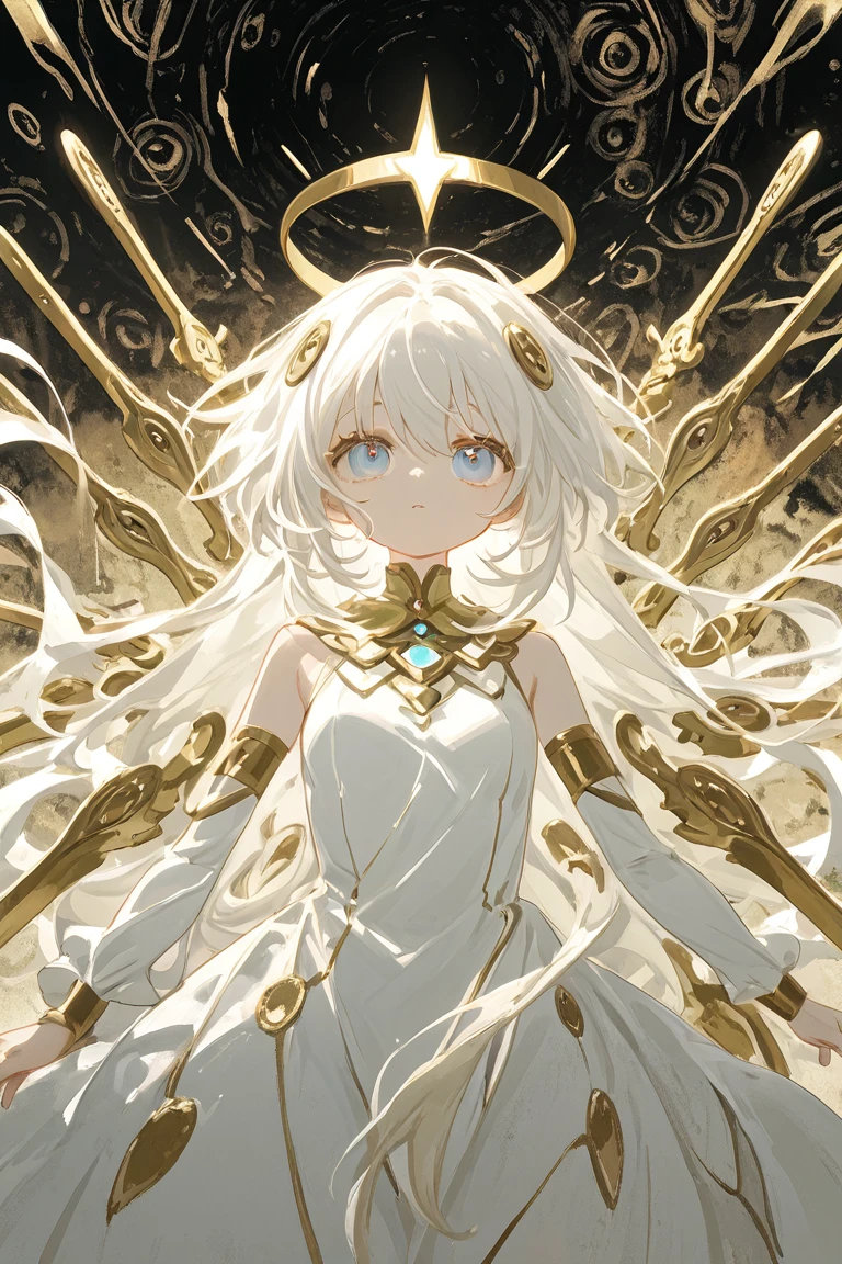 Myth、hero、Tons of Weapons、 abstract painting、Light Color、 girl - SeaArt AI