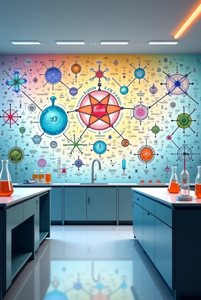 Welcome chemistry wall - SeaArt AI