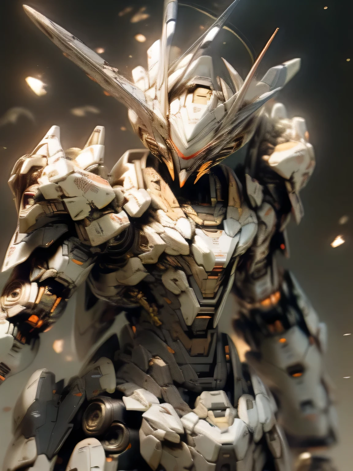 A close up of a robot with a sword and a sword - SeaArt AI