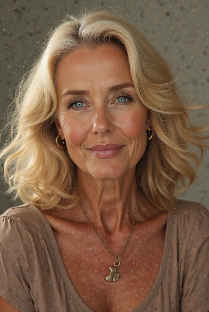 Yellow-haired lady age 60 - SeaArt AI