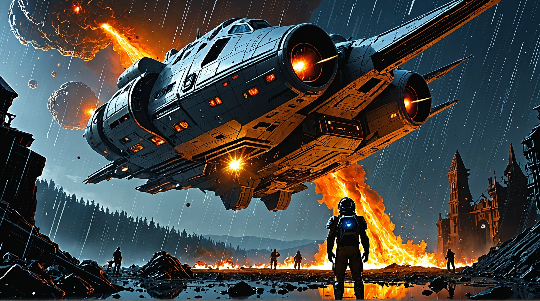 "I am a person々I've seen something unbelievable... an attack spaceship ...