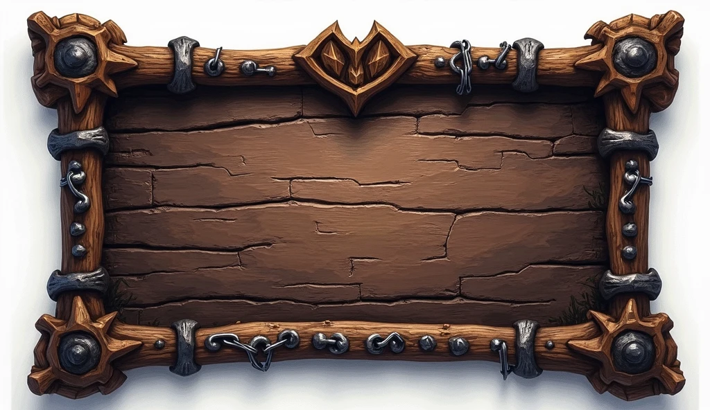 Very thin frame, brown wooden frame, iron framing in the style of ...
