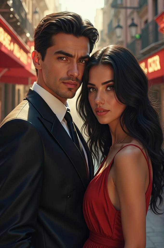 "A bright, modern book cover featuring a young, charismatic mafia boss ...