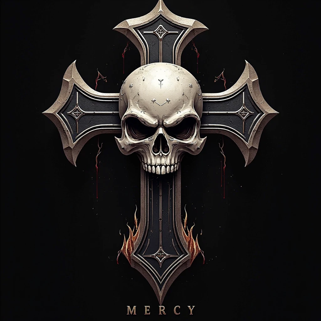 The emblem for the military clan (orders) MERCY in SQUAD. . The ...