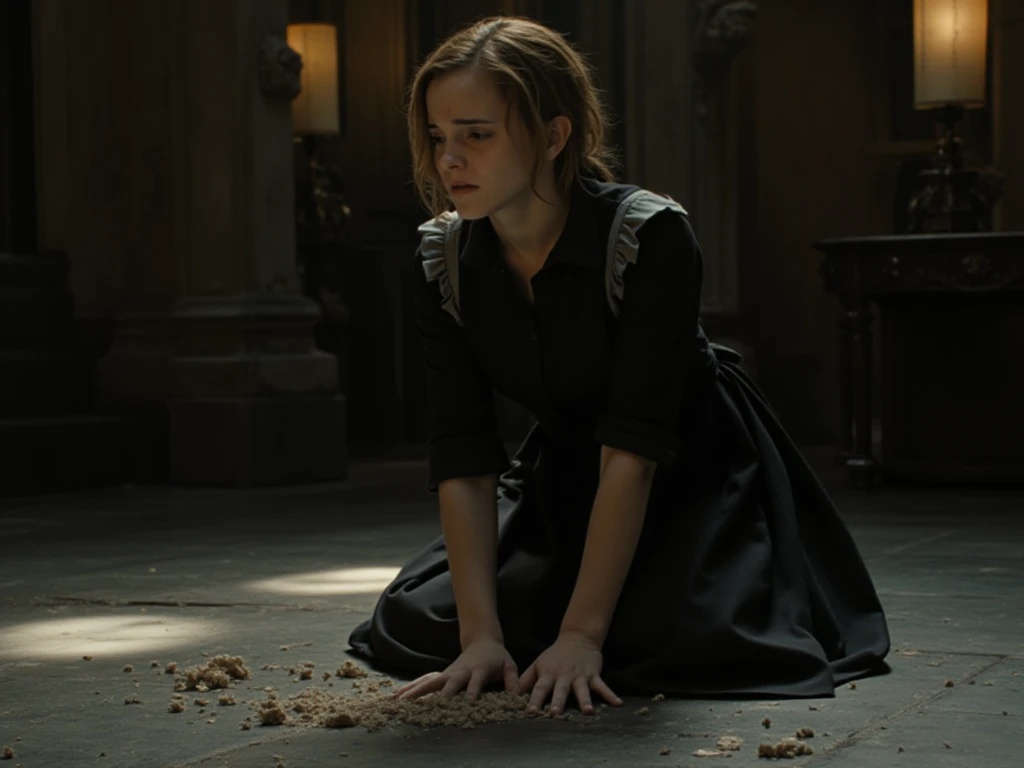Head to toe picture of hermione granger.black short maid costume ...