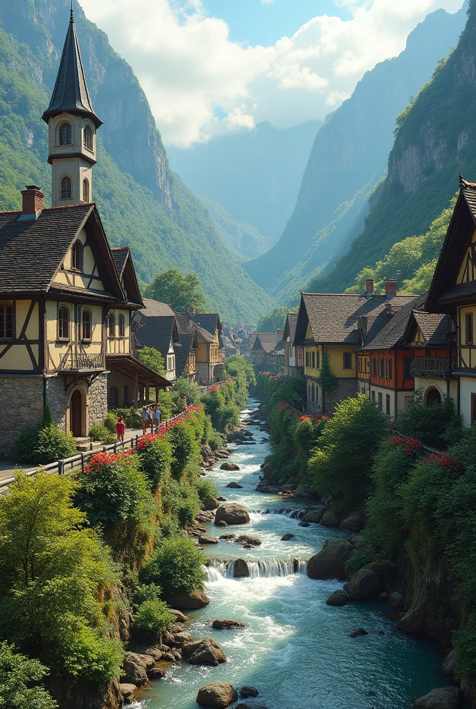 It is a mibic town with fun and lively activities instead of a gloomy ...