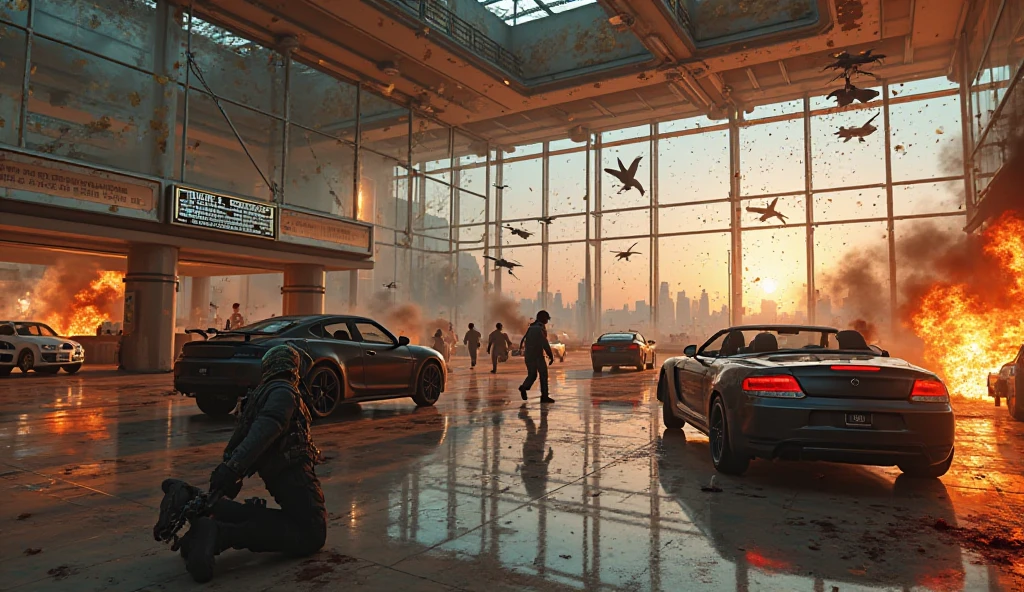 Create a hyper-realistic, *Call of Duty: Modern Warfare 2*-style scene ...
