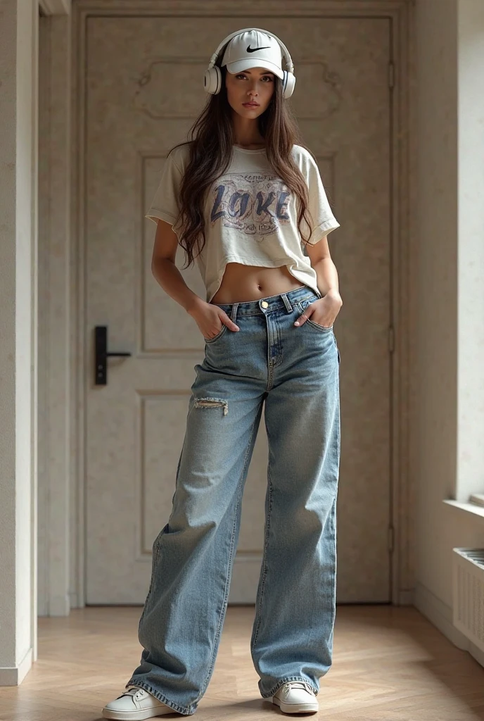 **"Create a hyper-realistic digital image of a tall woman (178 cm ...