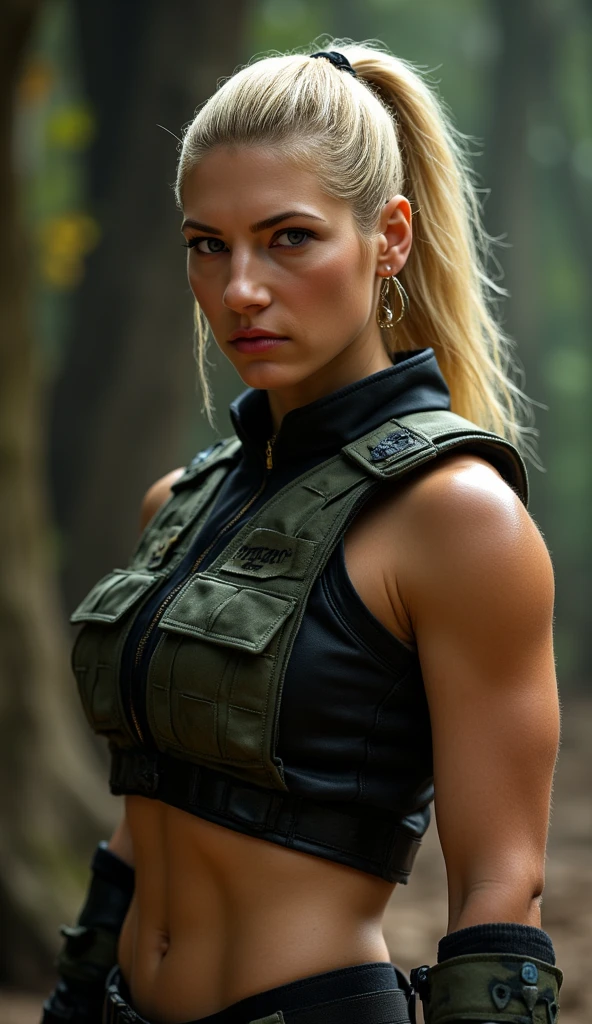 Elsa Pataky as Sonya Blade - An Unwavering Determination - SeaArt AI