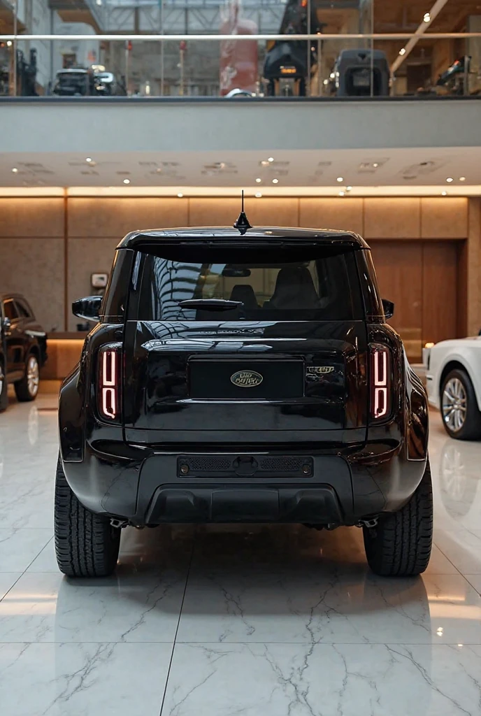2025 (land rover defender ) in (black )colour standing in showroom The ...