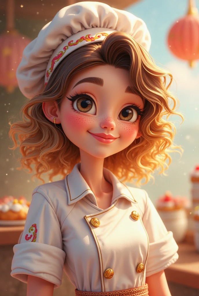 One with brown hair and curly blonde locks,brown color, Dressed as a ...