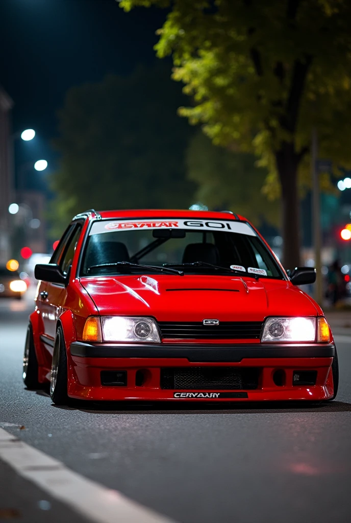 "A Gol G2 red flash, modified for tuning. The car must have a sporty ...