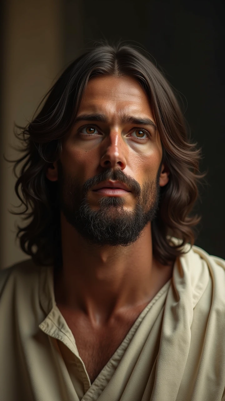 Ultra-realistic Jesus Christ 16k HD perfect details detailed face ...