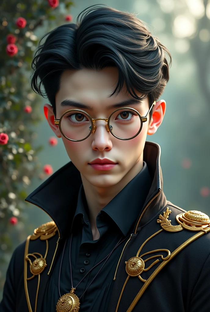 Handsome, intelligent, and devilish and gentle French Dutch Italian mage wizard - SeaArt AI