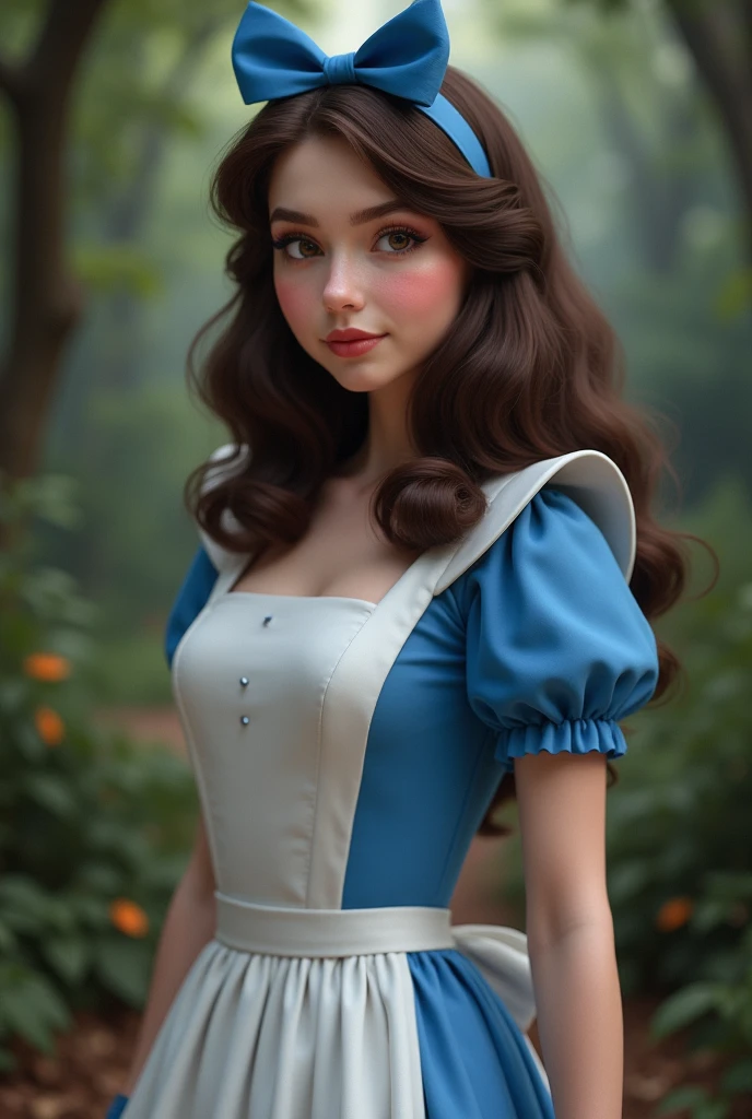 Alice from the movie Alice in Wonderland adult with 30 years old dark ...