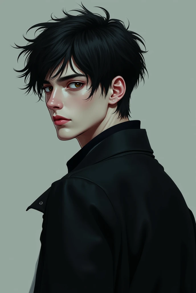 Felix Morgan is tall and thin, with pale skin and disheveled black hair ...