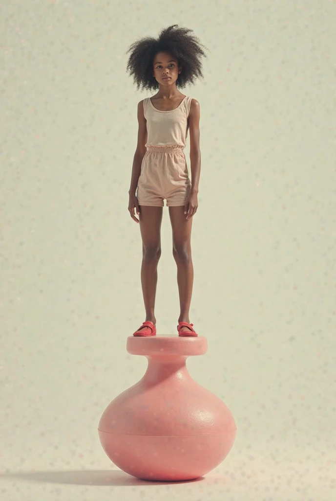 A girl stands on top of a dildo - SeaArt AI