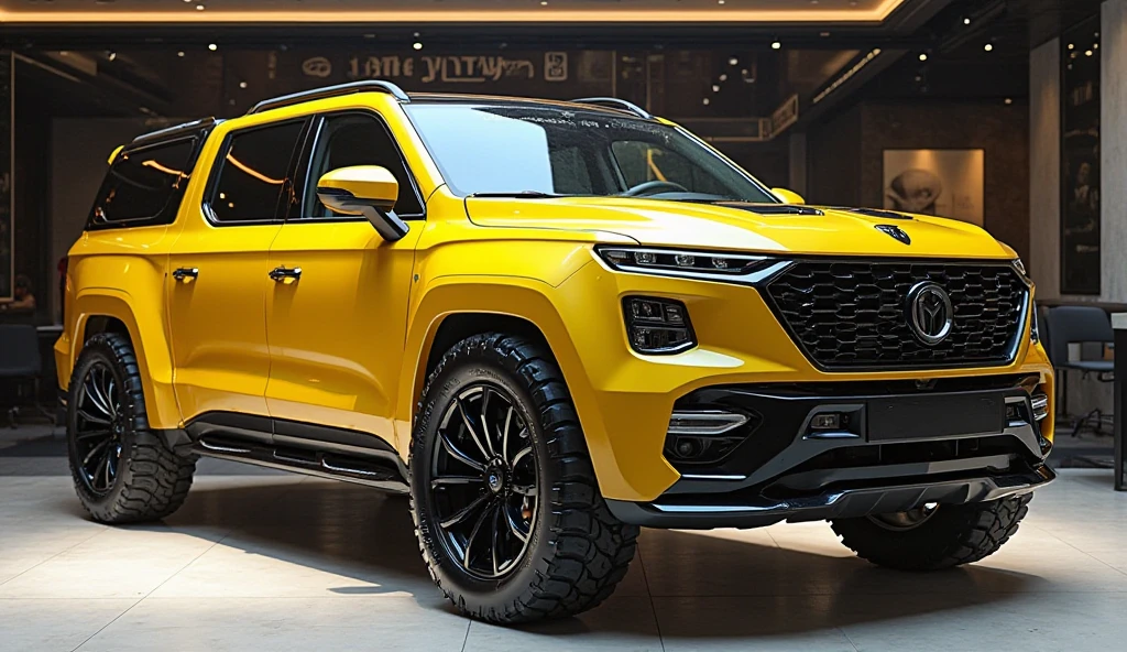 Design a full view of a ultra luxurious 2025 Force Gurkha with a ...