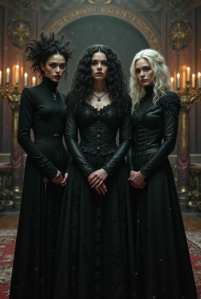 Bellatrix lestrange , Andromeda tonks, narcissa malfoy - SeaArt AI