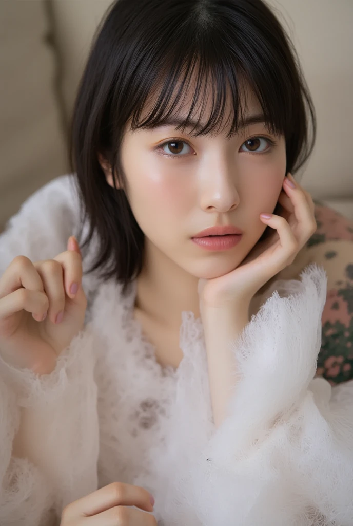 浜辺美波、服がない - SeaArt AI