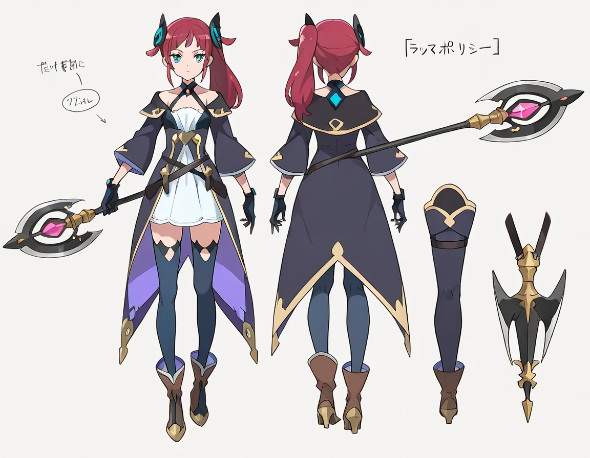 (((Best Quality))) , ((full body)), female, reference sheet, solo ...