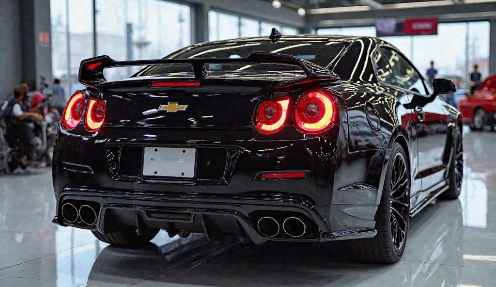 A high-performance Chevrolet Monte Carlo sports car in a showroom ...