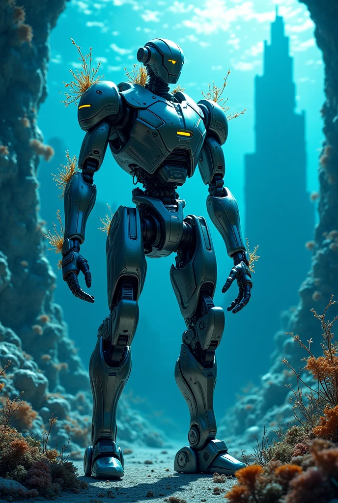 A robot guard from Atlantis - SeaArt AI