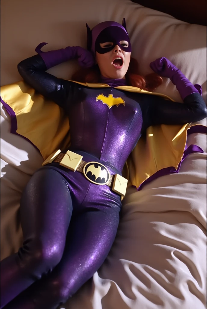 Masterpiece, Award Winning, High Quality, artgerm, solo, wearing retro Batgirl p - SeaArt AI