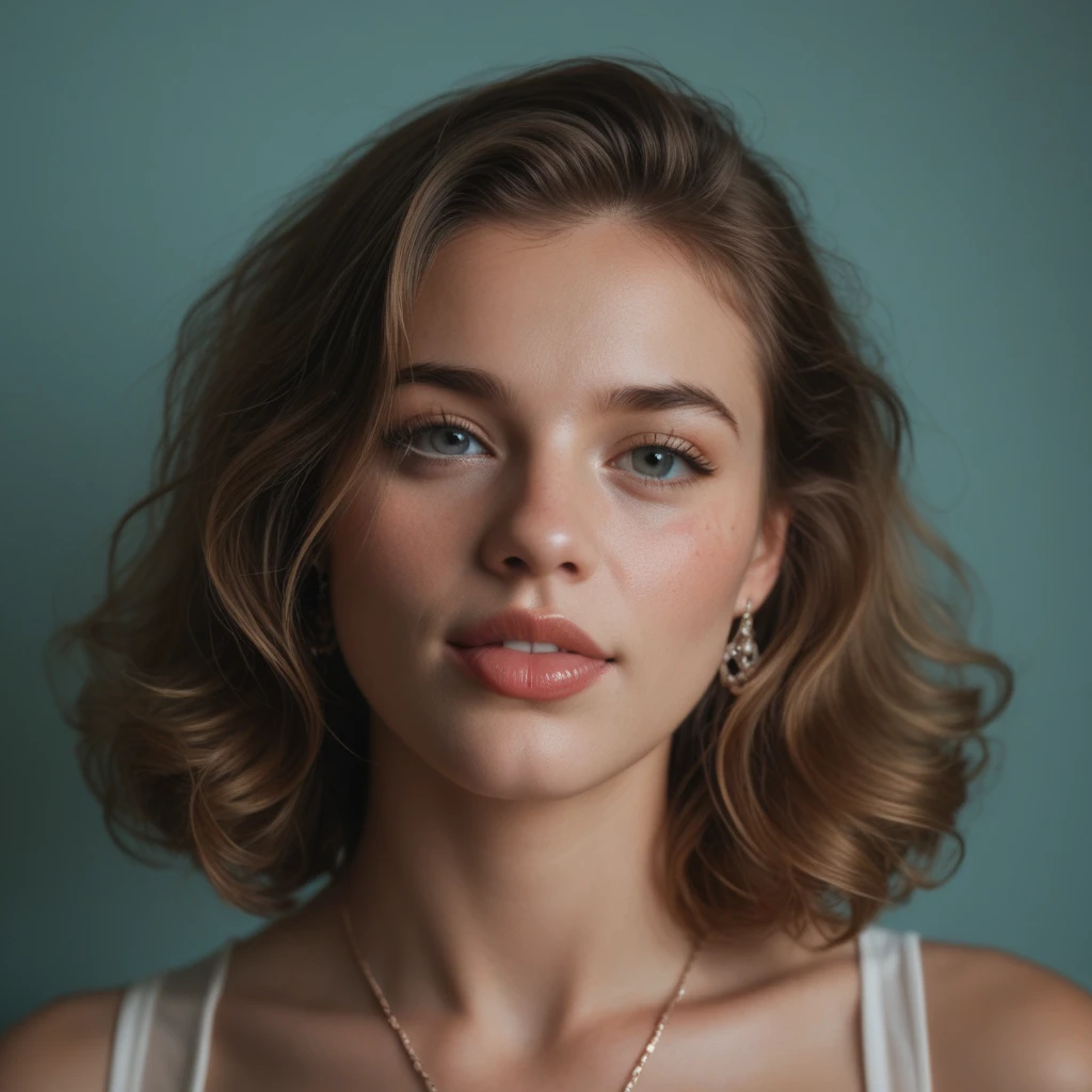 Bouche ouverte, résolution haute, seins, rougi, frange, bijoux - SeaArt AI