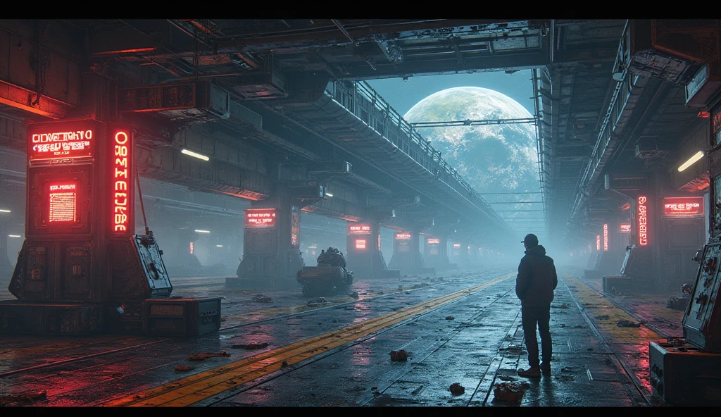 "A vast galactic trade hub, once bustling with activity, now eerily ...