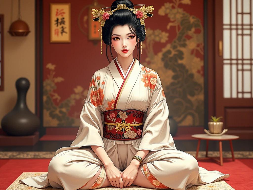 The proportions and detailed textures multicolored brushwork and ...