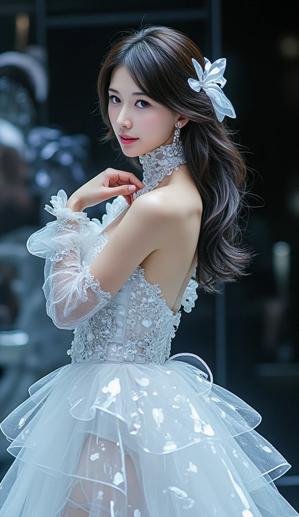 beautifully drawn (((Moa Kikuchi, cyber-enhanced woman ( they - SeaArt AI