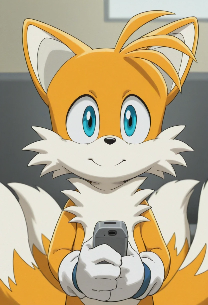 An image of tails a video game character with yellow and white fur on ...