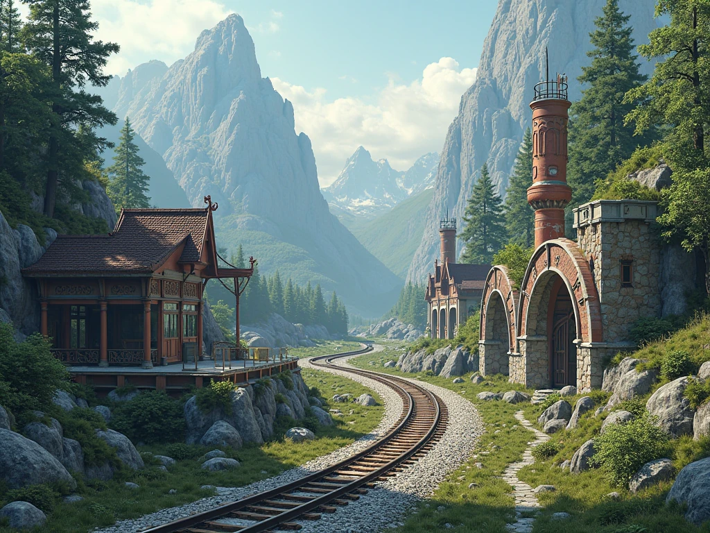 Take three different paths with three different stations on each path ...