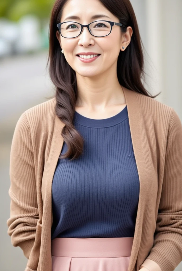 A close-up of a plum blossom pinched by the fingers of a plum blossom ...